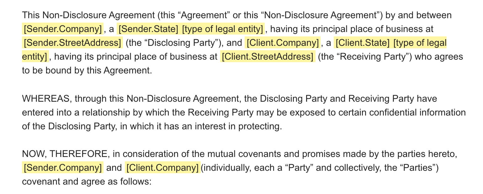 The Best NDA for Marketing Agencies